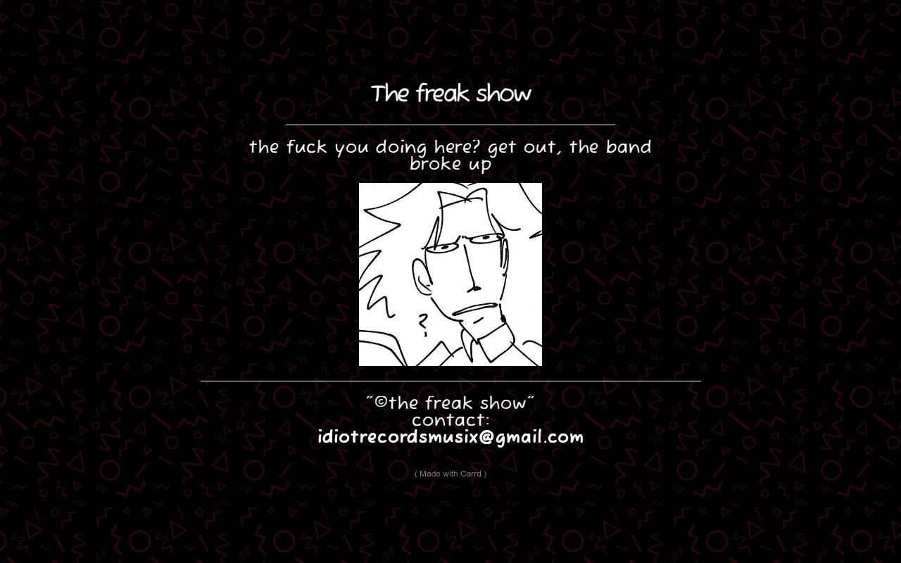 the freak show band